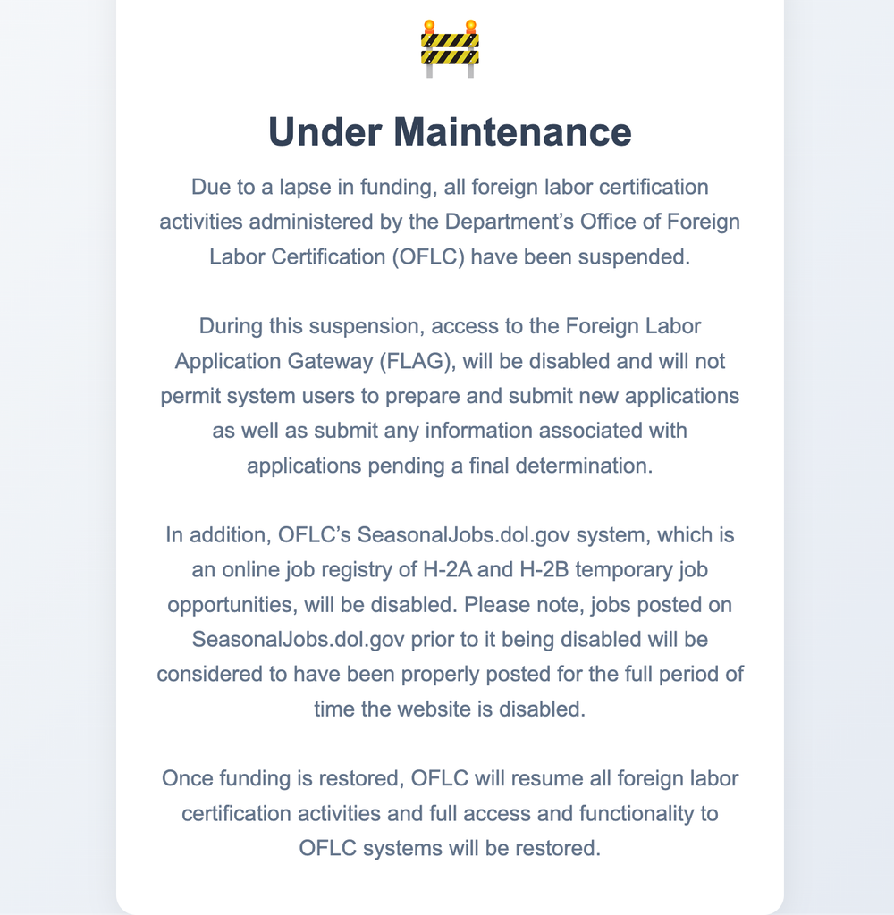 Government Shutdown Causes Even More Confusion for U.S. Visa Applicants