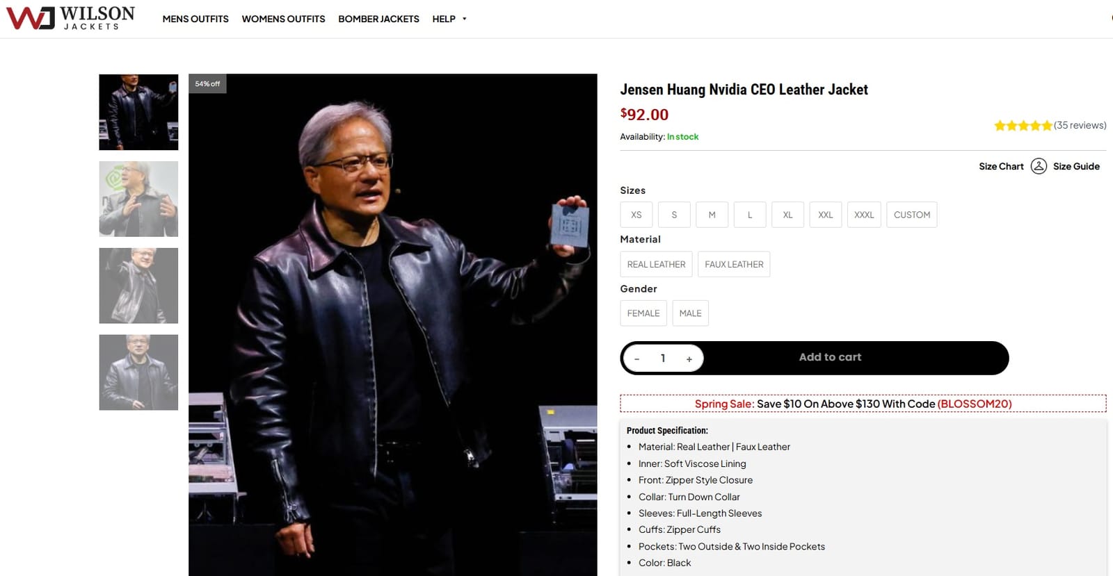 Nvidia CEO Jensen Huang's Iconic Look Used to Promote Knockoff Leather ...